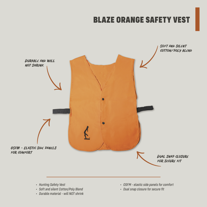 Hunter Orange Safety Vest – Novix Outdoors